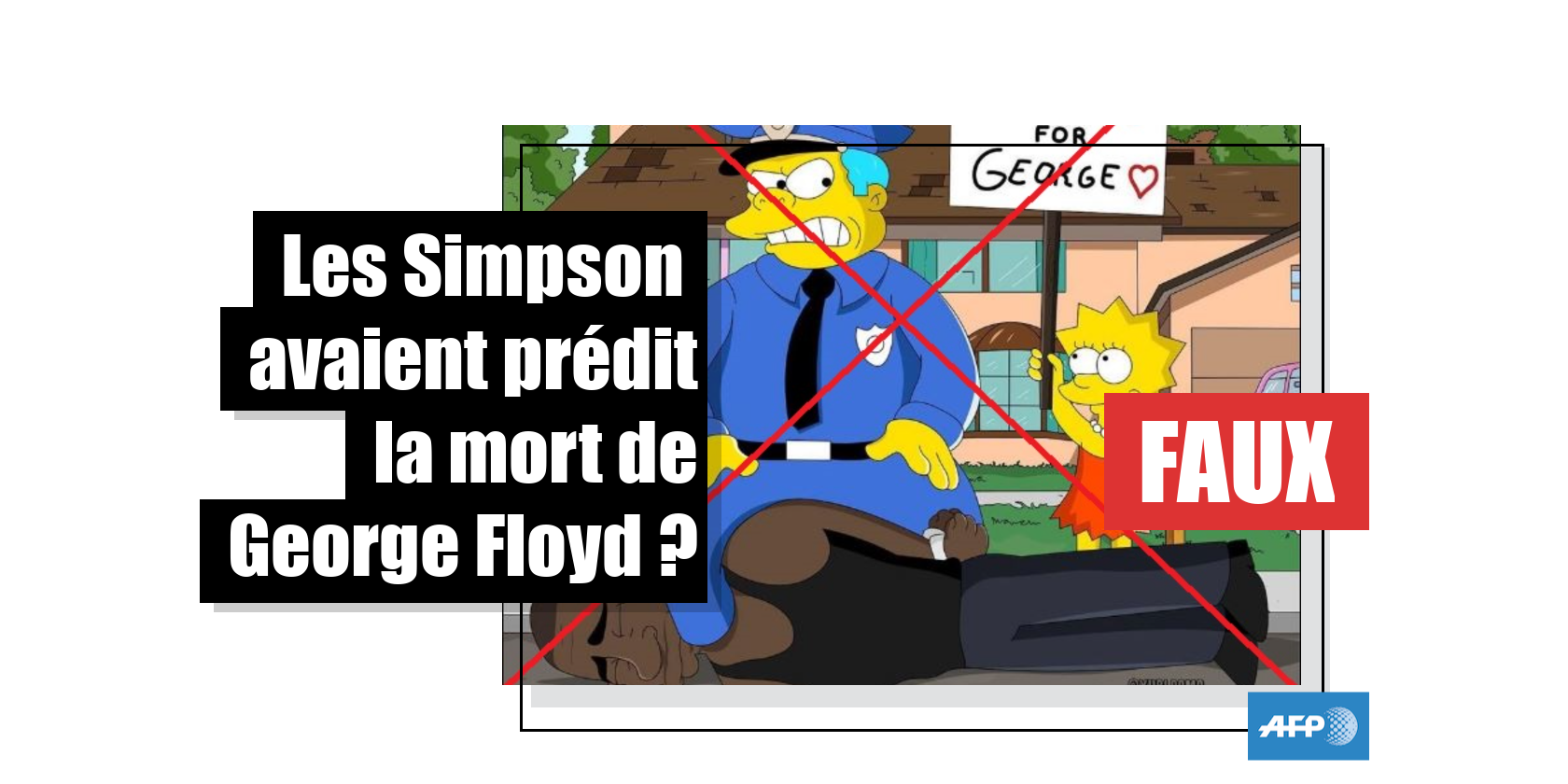 Ce dessin représentant la mort de George Floyd avec des personnages des ...