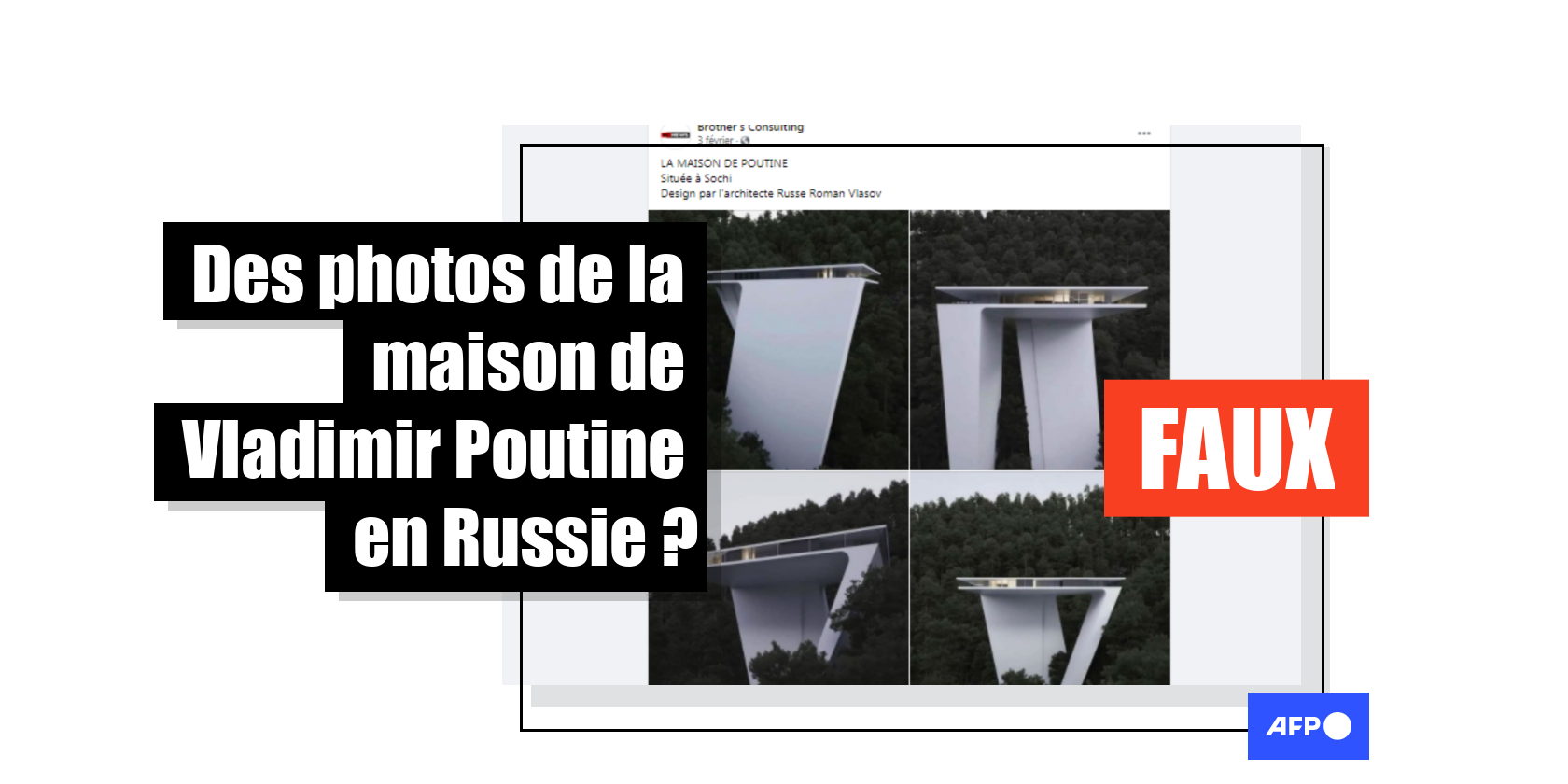 Cette image ne montre pas le domicile de Poutine à Sotchi mais un ...