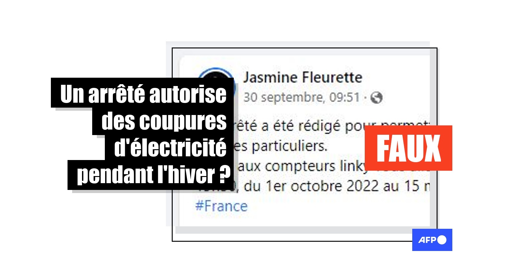 Non, un arrêté n'autorise pas des coupures d'électricité cet hiver | Factuel