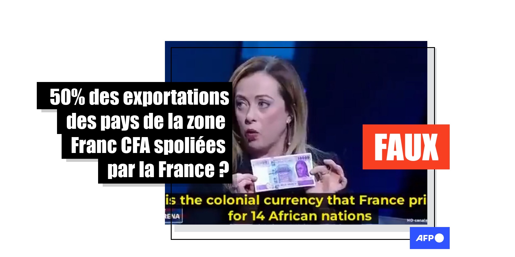"50%" des exportations des pays de la zone Franc CFA spoliées par la France? Un argumentaire ...