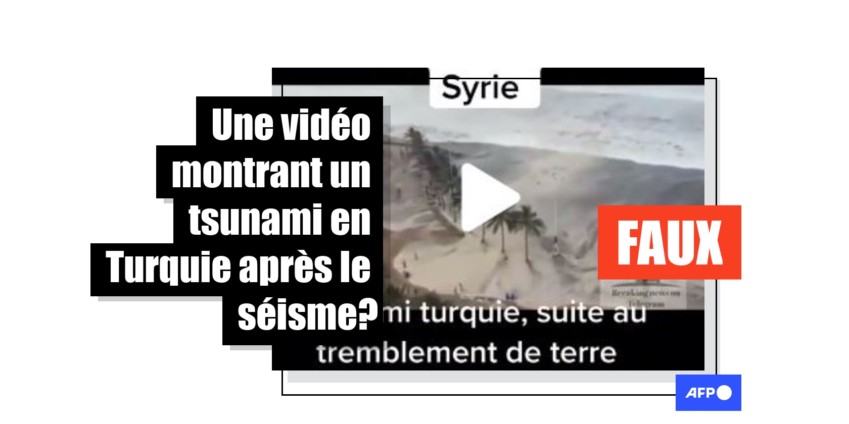 Cette vidéo a été filmée en Afrique du sud en 2017 et ne montre pas un tsunami après le séisme ...