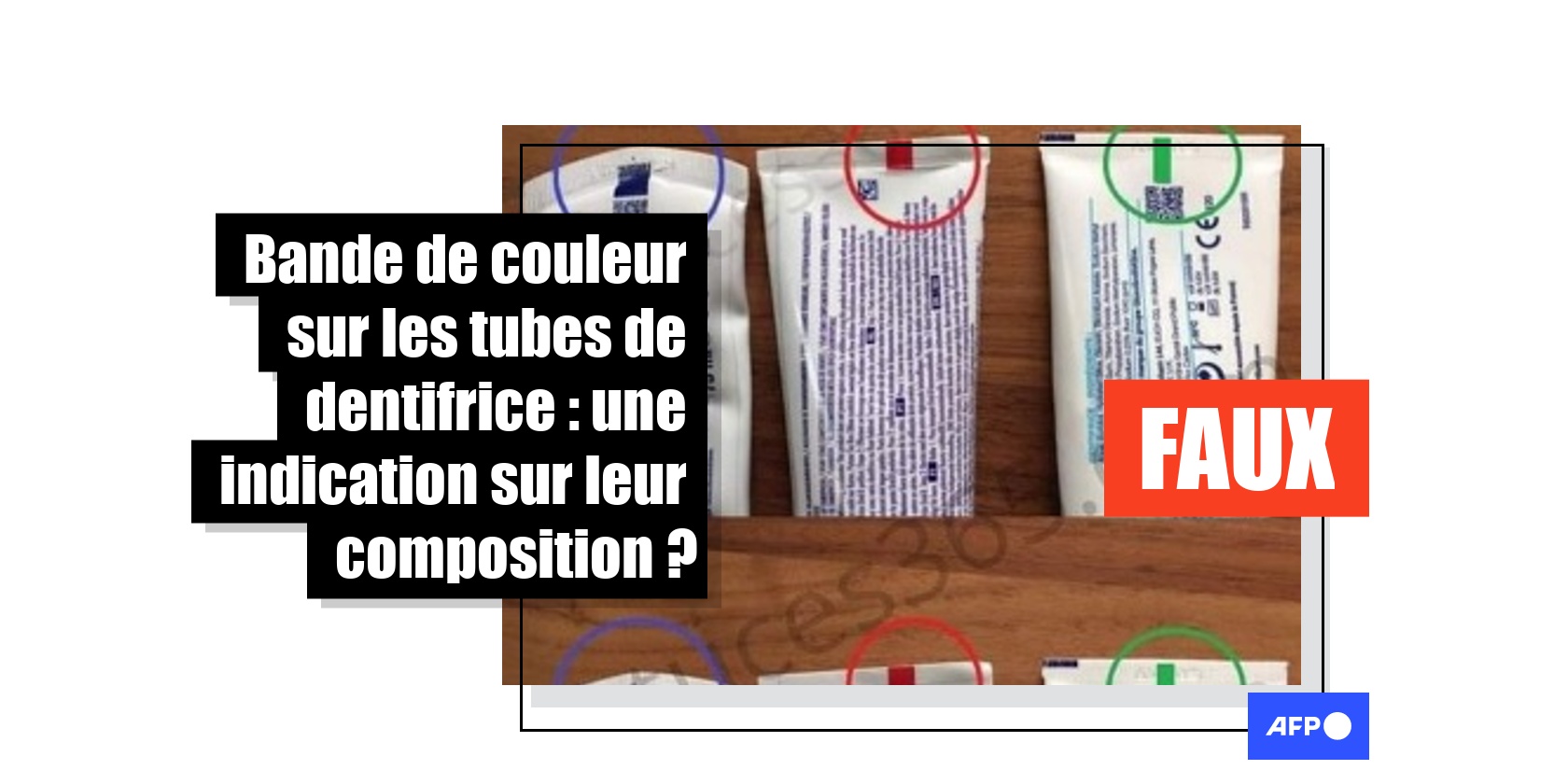 Un "secret" caché derrière la bande colorée des tubes de dentifrice ...