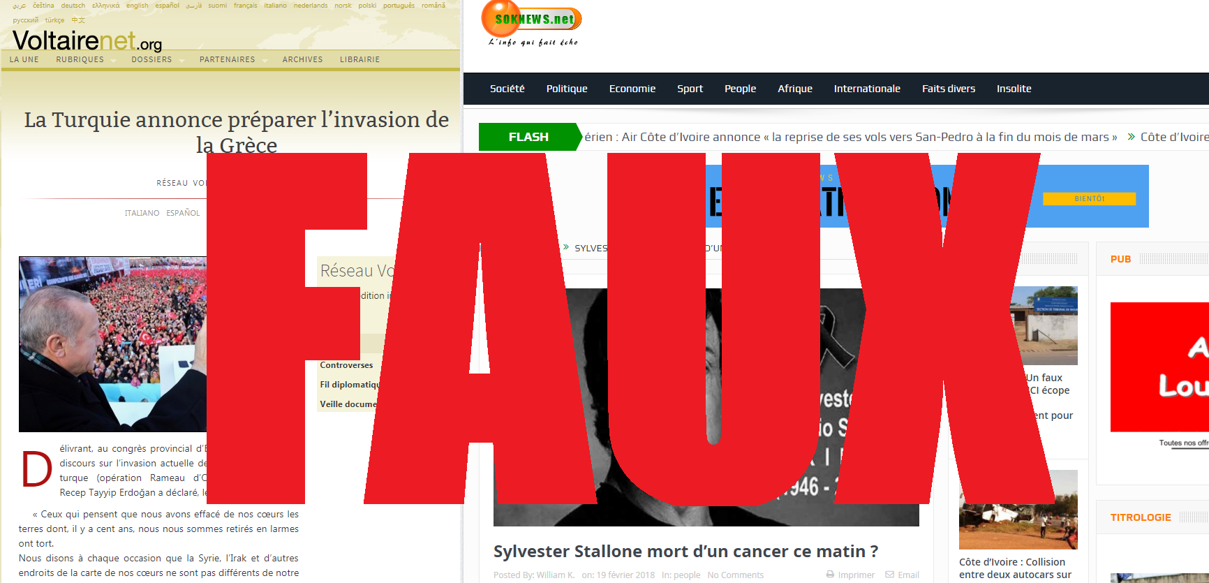 Faux ! Faux ! Faux ! - Semaine 2 | Factuel