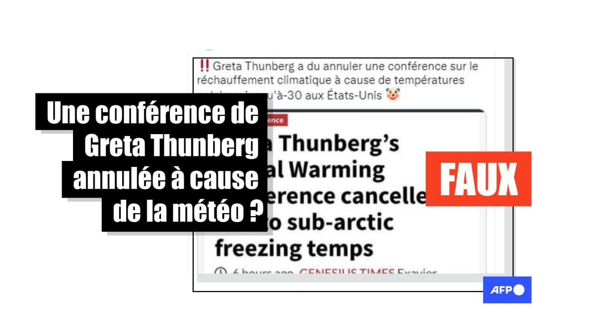 Une conférence de Greta Thunberg annulée à cause de la tempête aux ...