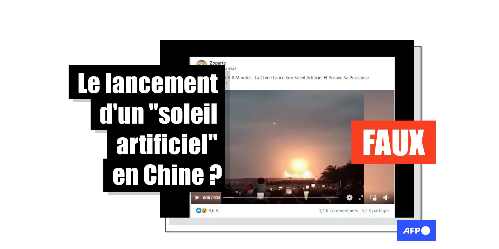 Ces images montrent le lancement d'une fusée en Chine et non d'un ...