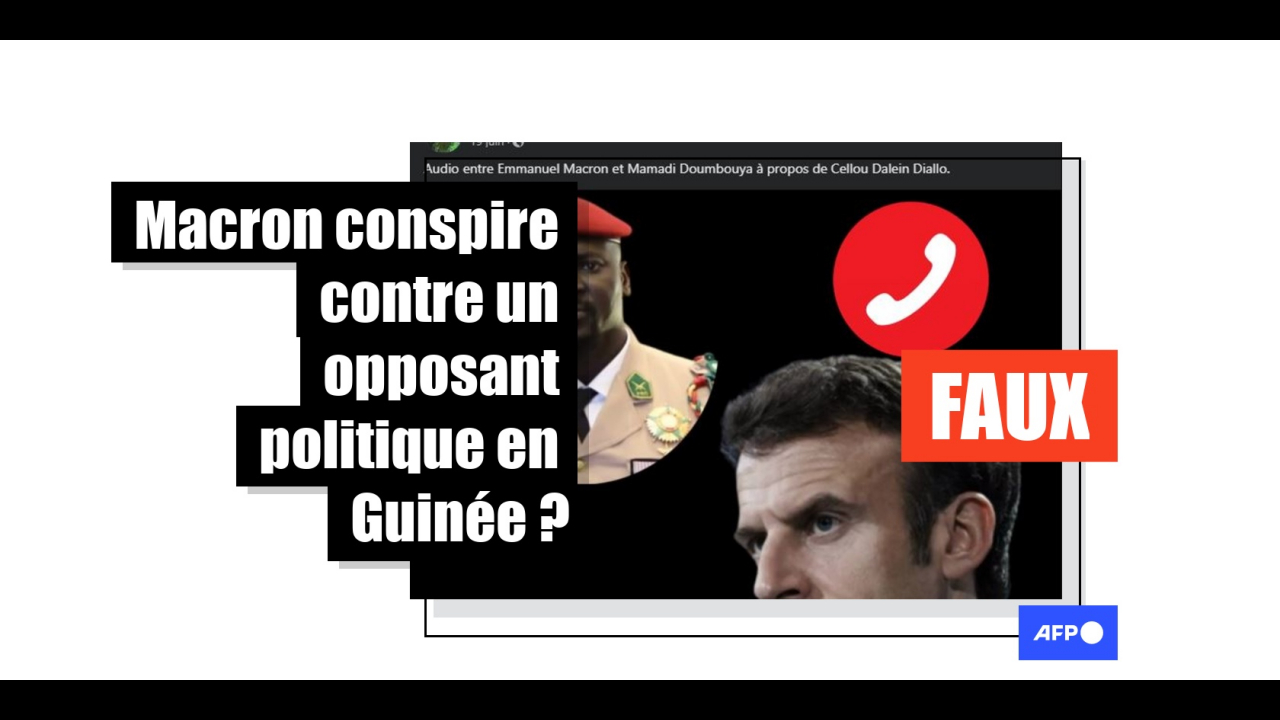 Emmanuel Macron conspire contre un opposant politique en Guinée ? Attention à cet audio généré ...